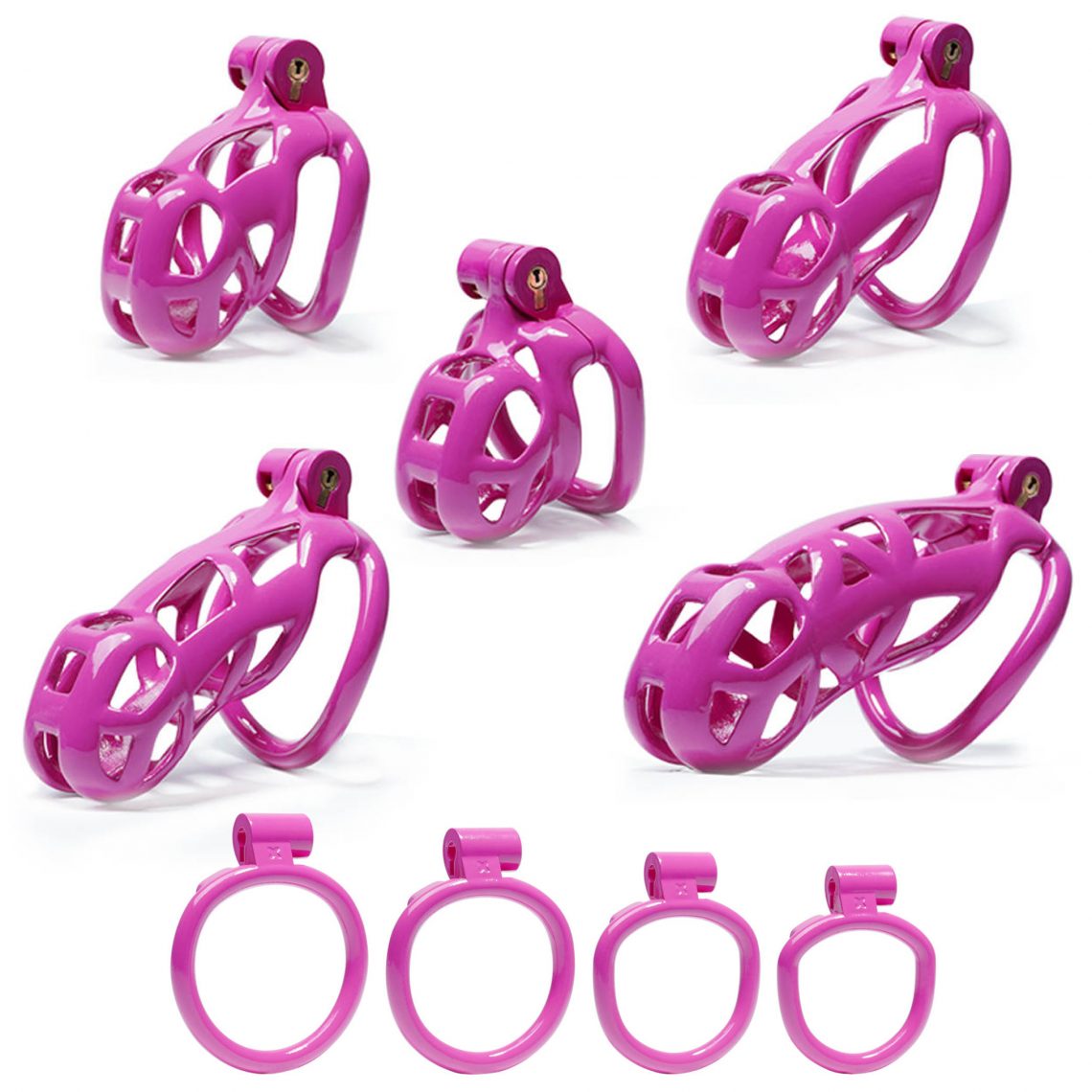 Chastity Cage V1 in Magenta - Chastity Boutique
