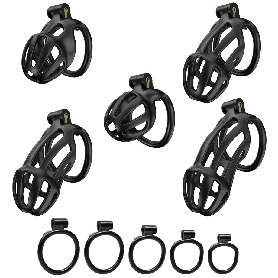 Chastity Cage V2 – Black - Chastity Boutique