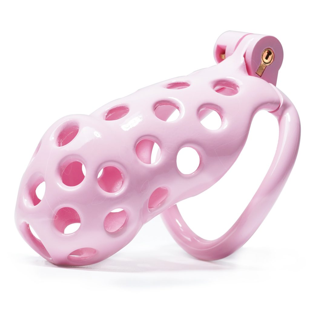 Polka-Dot Chastity Cage – Pink - Chastity Boutique