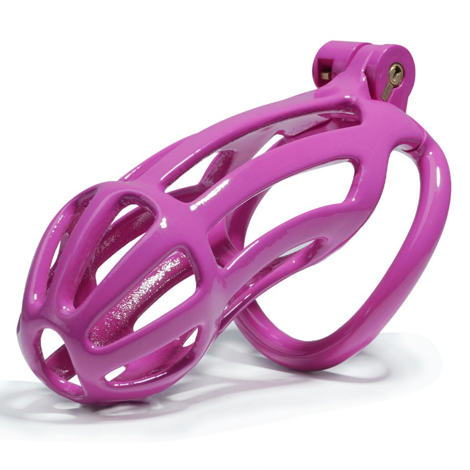 Chastity Cage V2 – Magenta - Chastity Boutique