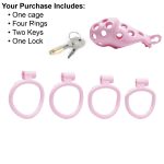 Polka-Dot Chastity Cage – Pink - Chastity Boutique