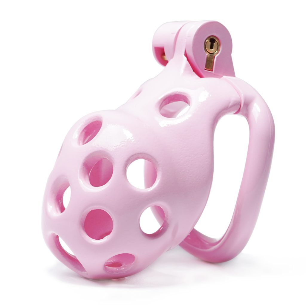 Polka-Dot Chastity Cage – Pink - Chastity Boutique