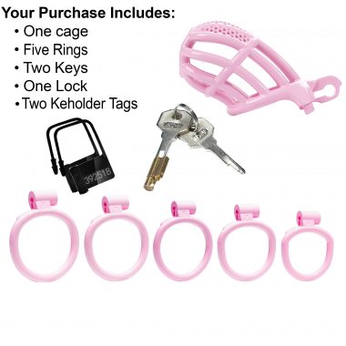 Chastity Cage V3 – Pink - Chastity Boutique