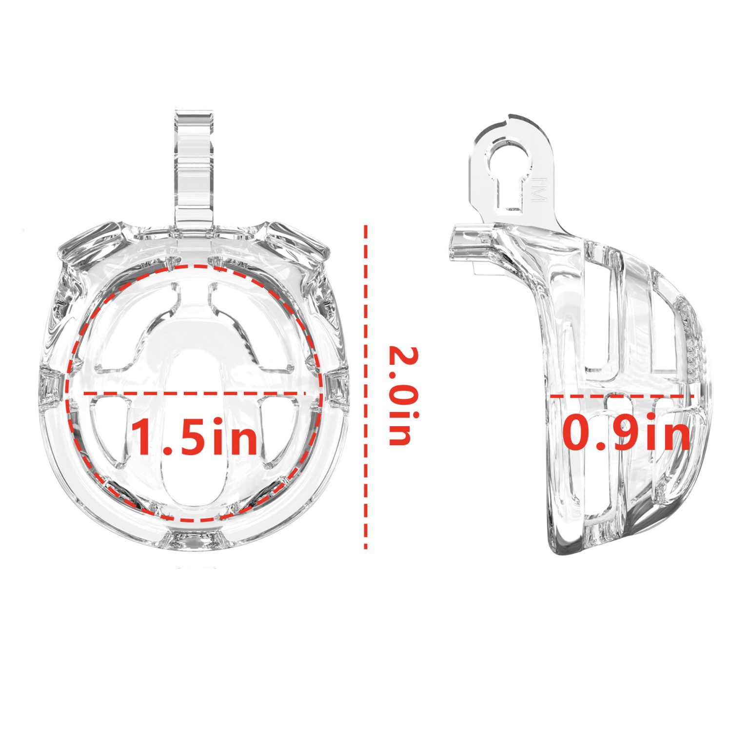 M1 Flat Chastity Cage - Chastity Boutique